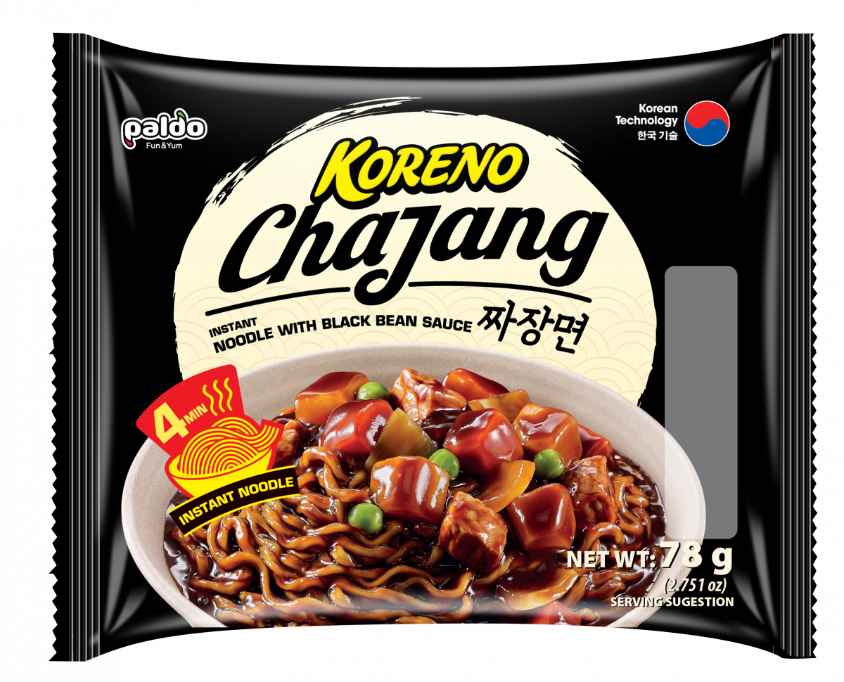 Paldo Koreno Black Bean Sauce Instant Noodle, 78g, 20 Pack – KFood America